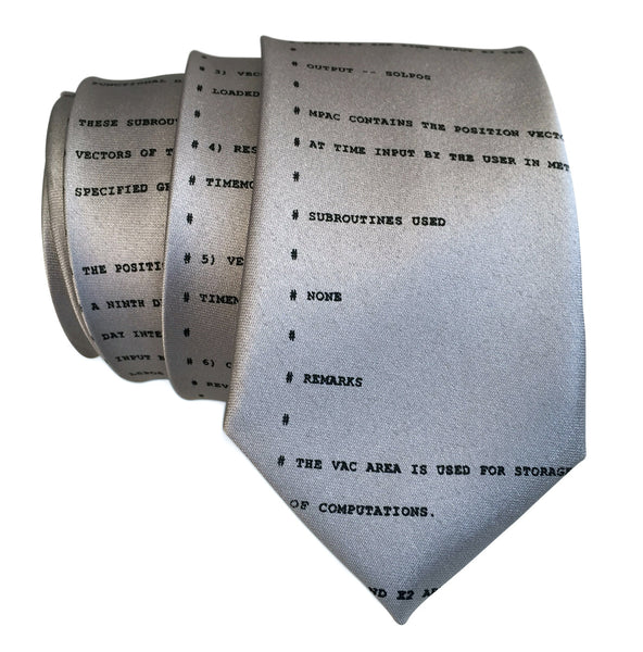 Apollo 11 Source Code Necktie