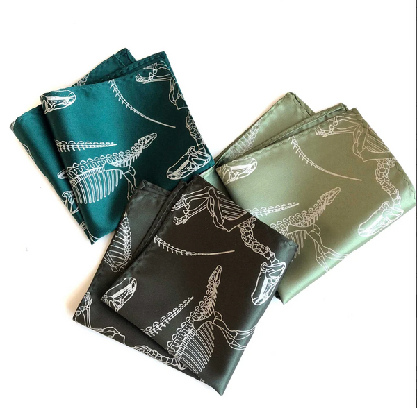 Dino Bones pocket square – Cyberoptix TieLab