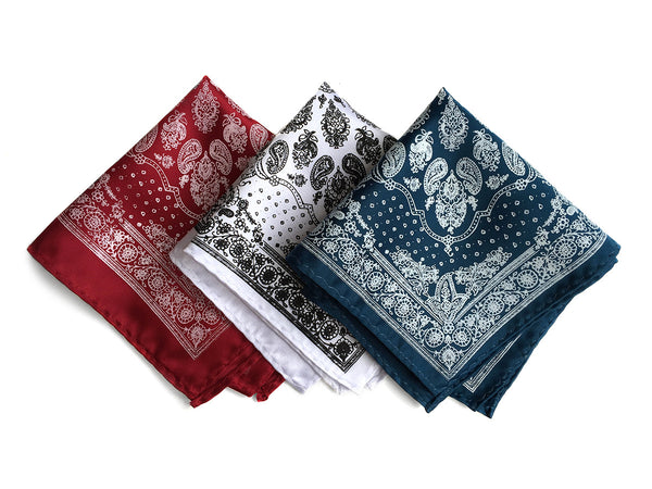 Bandana Pocket Square, by Cyberoptix Tie Lab