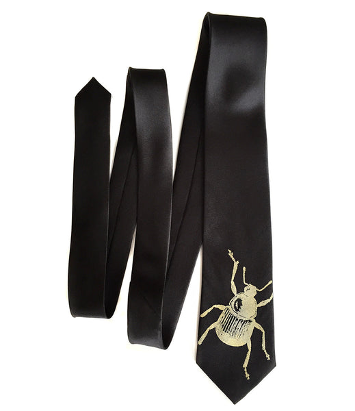 Beetle Print Silk Necktie, by Cyberoptix