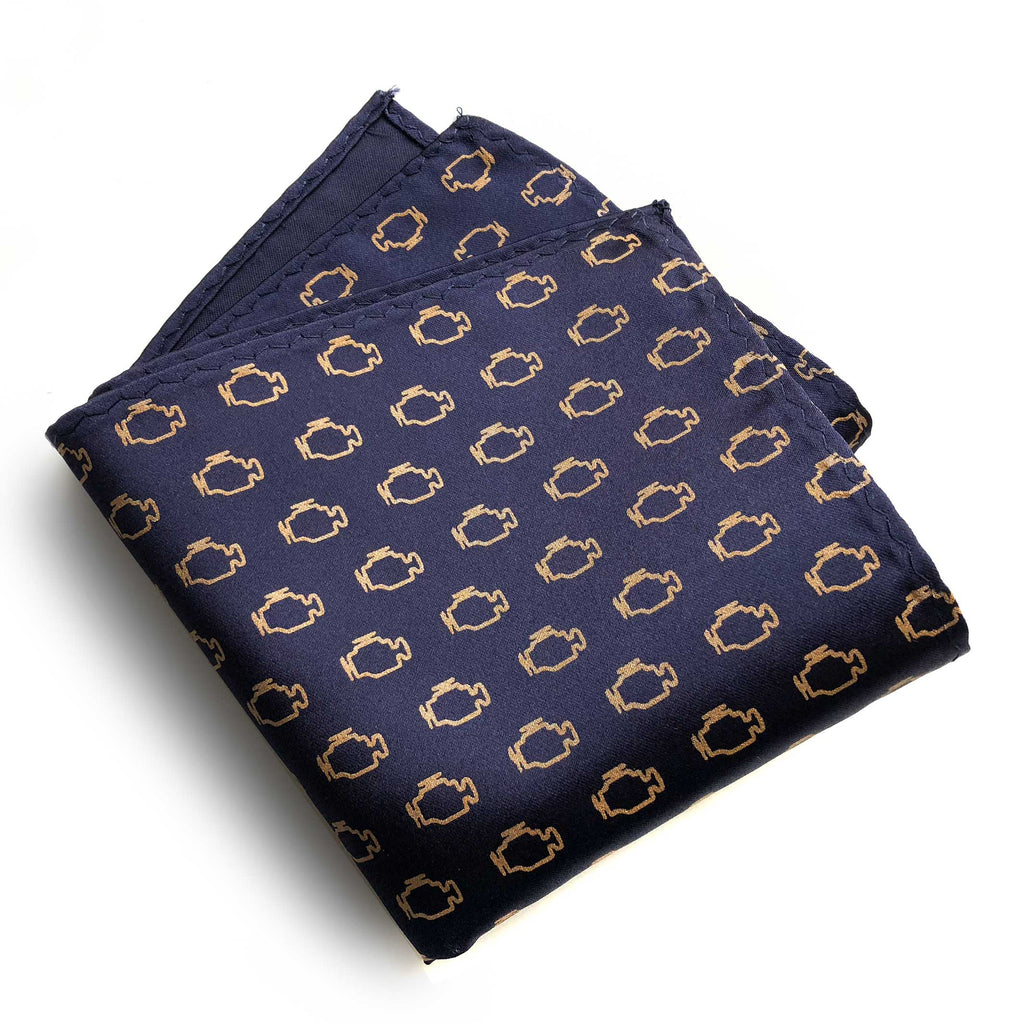Check Engine Light Pocket Square, by Cyberoptix