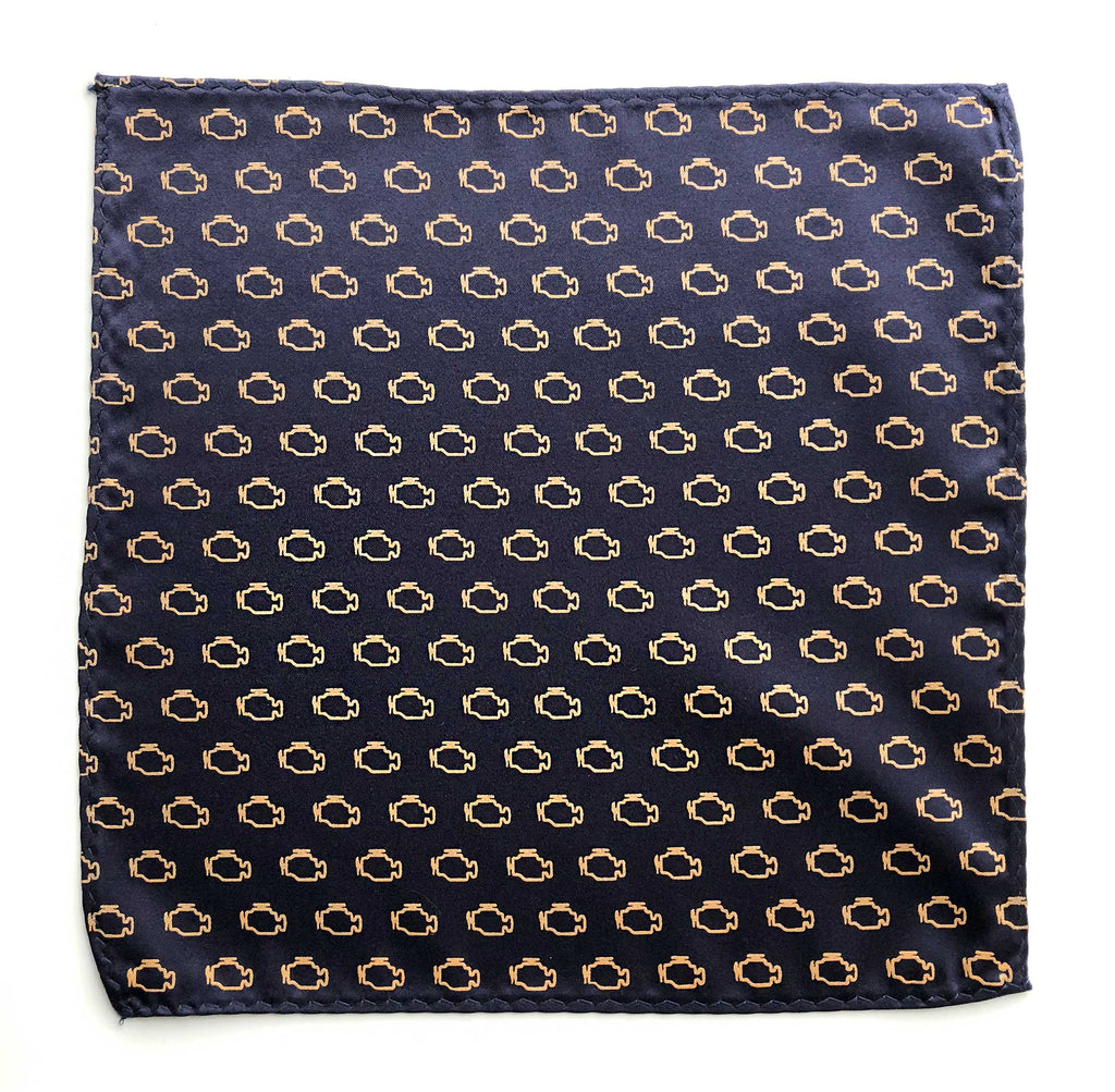 Check Engine Light Pocket Square, by Cyberoptix