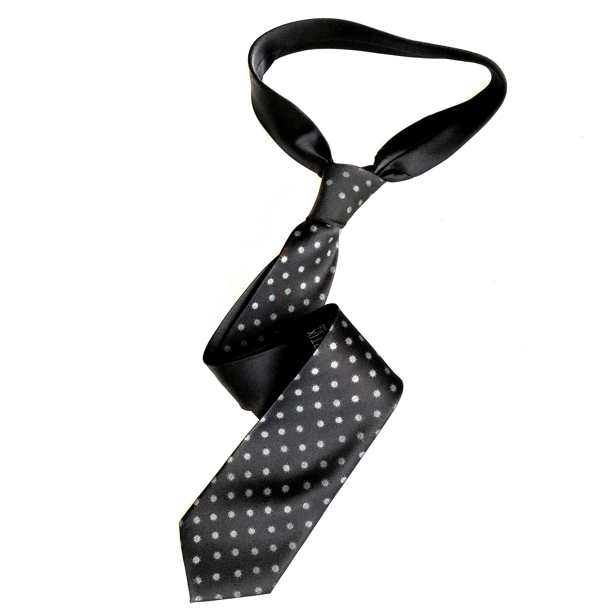 Black And White Polka Dot Tie