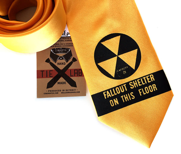 Fallout Shelter Necktie. Cold War Era Tie, by Cyberoptix