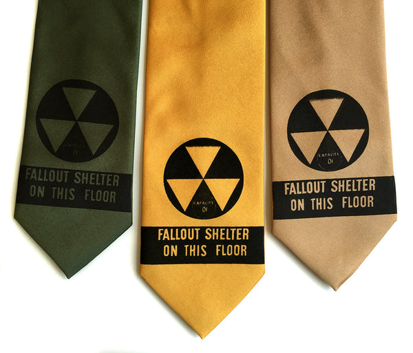 Fallout Shelter Necktie. Cold War Era Tie, by Cyberoptix