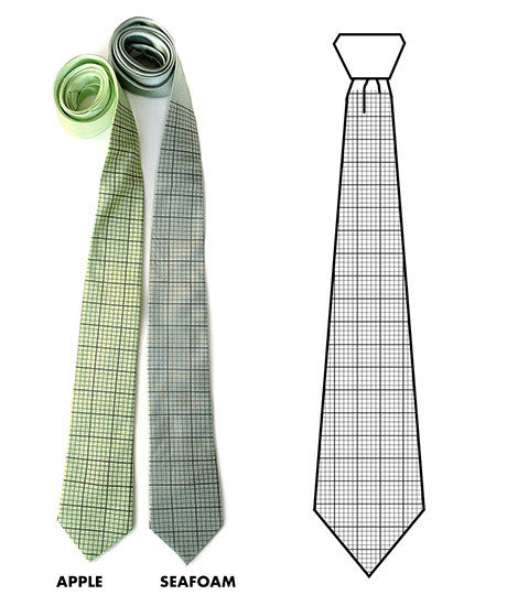 Graph Paper Necktie, Grid Paper tie, by Cyberoptix
