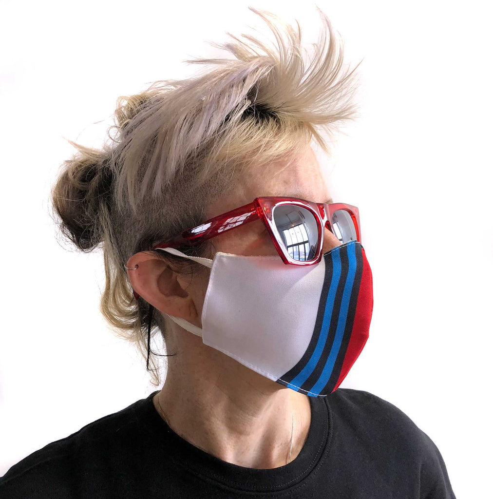 Shaken & Stirred. Racing Livery Fitted Cloth Face Cover