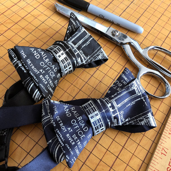 MCS Blueprint Bow Tie, Detroit Train Station Tie
