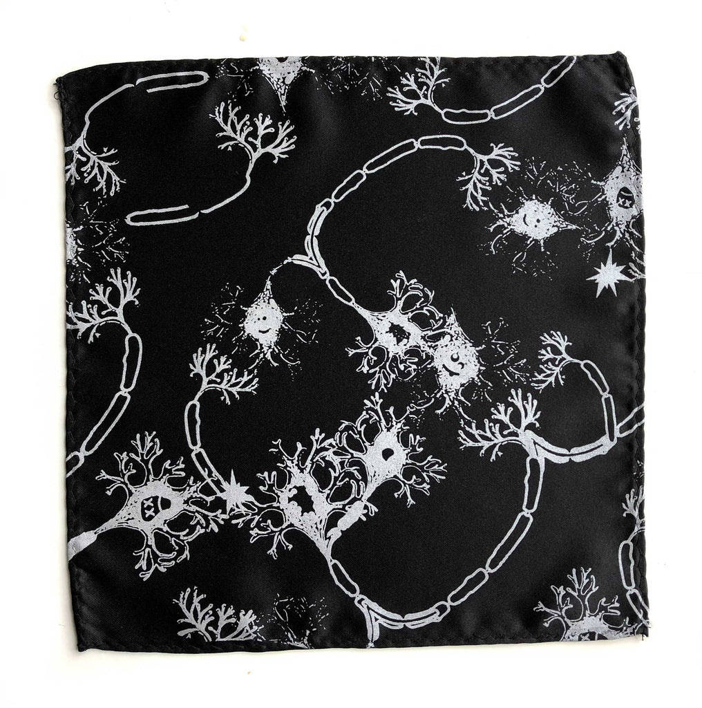 Neuron Pocket Square. Fried Brain Cells, by Cyberoptix