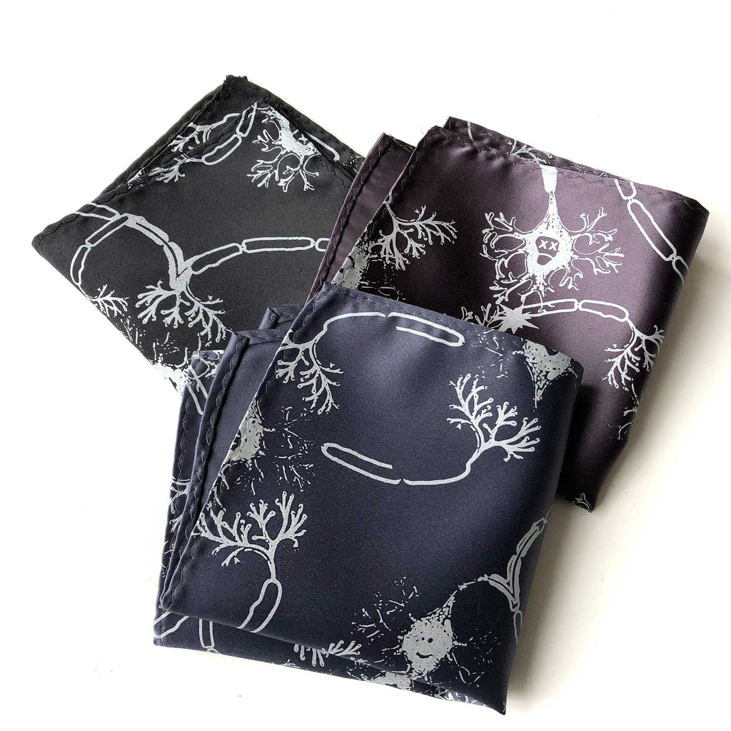 Neuron Pocket Square. Fried Brain Cells, by Cyberoptix