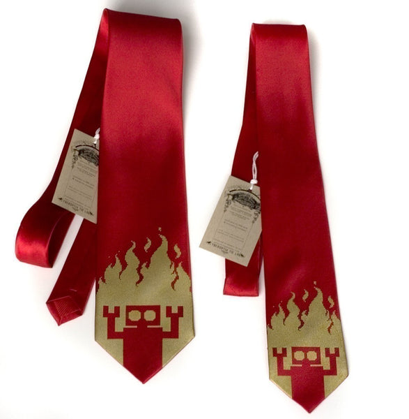 Red Robot Inferno Necktie: Cyberoptix + Diesel Sweeties – Cyberoptix TieLab