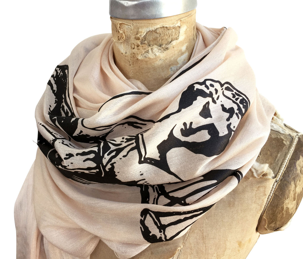 Scales of Justice Scarf, Luxe Weight Pashmina. Lawyer gift.