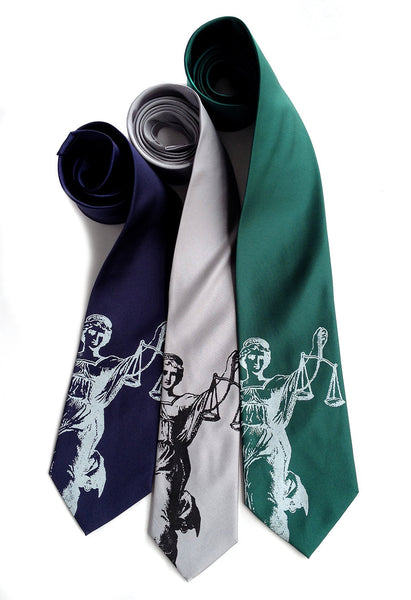 Scales of Justice Silk Necktie
