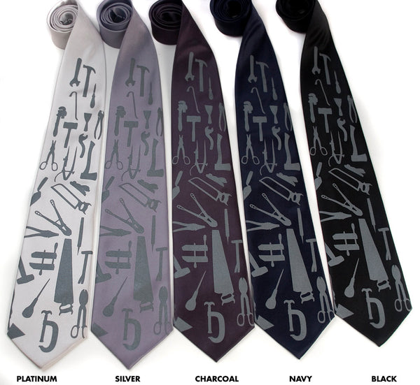 Weapons of Mass Construction Silk Necktie – Cyberoptix TieLab